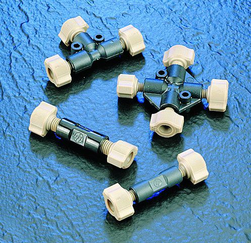 57660-U - PEEK ZDV UNION .020HOLE, 1/4-28 THREAD, EA, 1 pc | Analytics-Shop