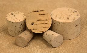 261923 - Cork plug, 1a quality, 19 x 23 x 27 mm | Analytics-Shop