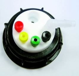 SW60-4-C-1L - Smart Waste Din 60 S60/61 caps, 4 entries 1/8 and 1 ...