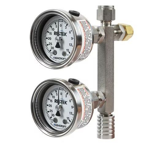 27256 - Soil Vapor Sampler, dual Gauge, female RAVEqc Quick-Connect ...