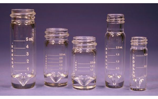 29369-U - Center Drain (CD) screw thread vials, heavy wall, with caps ...