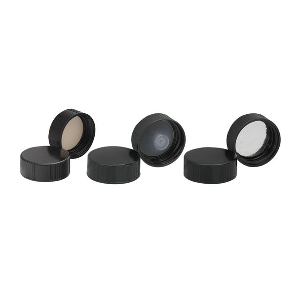 239451 PF screw cap, black, with PE conical seal, size 18-400, 6500 pc ...