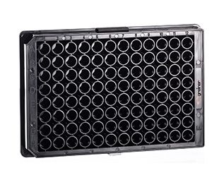 655209 - Microplate, 96 well, pp, f-bottom (chimney well), Black, non ...
