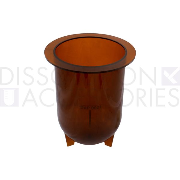 PSPLA900-AHR - Vessel 1 L, Amber Plastic Footed, Hanson | Analytics-Shop