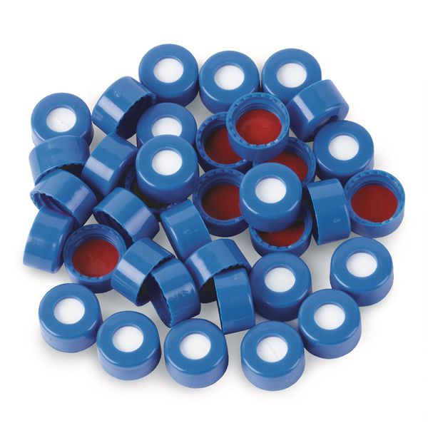 26579 - Srew Cap, short, 9 mm with Septa blue PTFE/Silicone, slit, 1000 ...