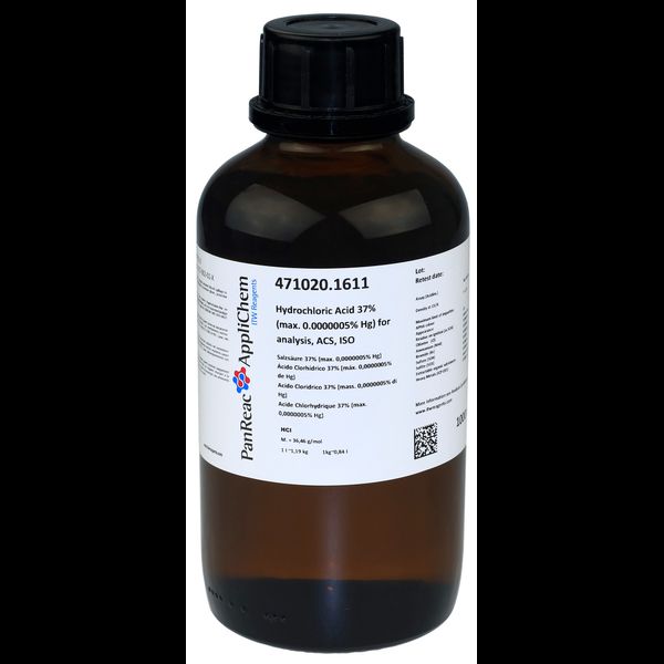 1133862500 - Hydrochloric acid fuming 37% for analysis max. 0.001 ppm ...
