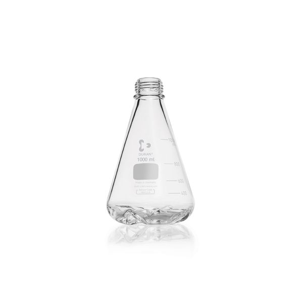 212835401 - DURAN® baffled flask, GL 45, with 4 bottom baffles, 1000 ml ...