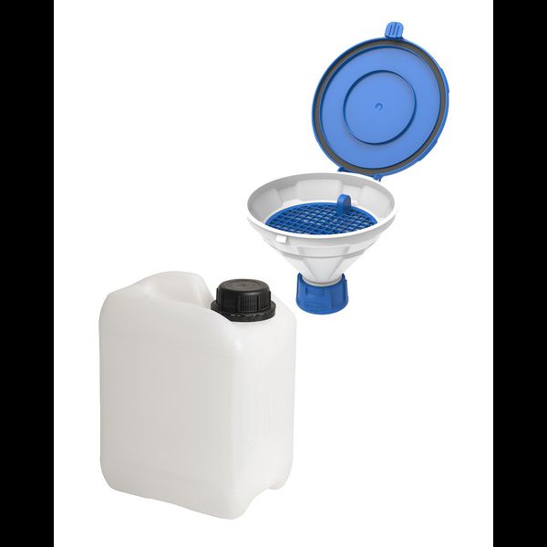 307316 - SafetyWasteSet: 2,5 liter canister, GL45, HDPE, Safety funnel ...