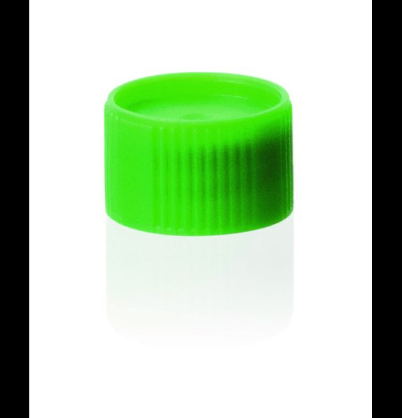 780743 - Screw caps/PP, color green for microTubes | analytics-shop.com