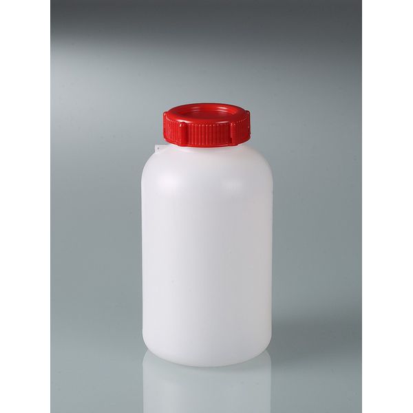 0322-1000 - Sealable wide-necked bottle, HDPE, 1000 ml, w/ cap | Analytics-Shop