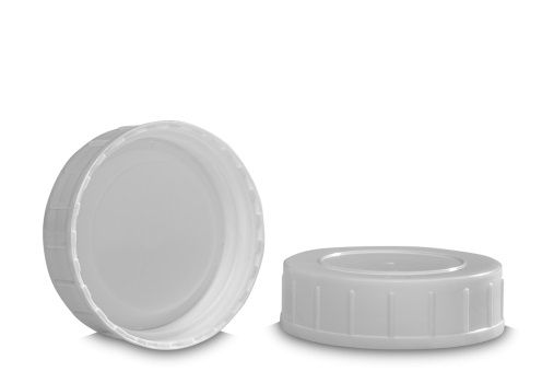 8-1001-55-W - Screw Cap, PP, white, with LDPE Insert, GL 55, 100 pc/PAK ...