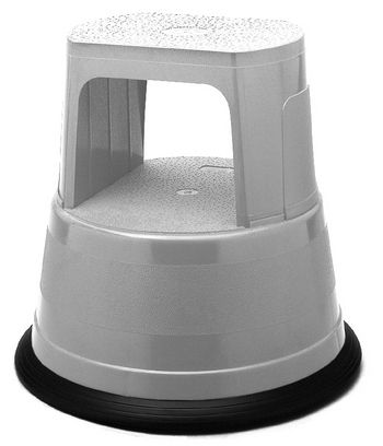8003 - Roll-stool to step on, plastic, GS safety control, H=420mm ...