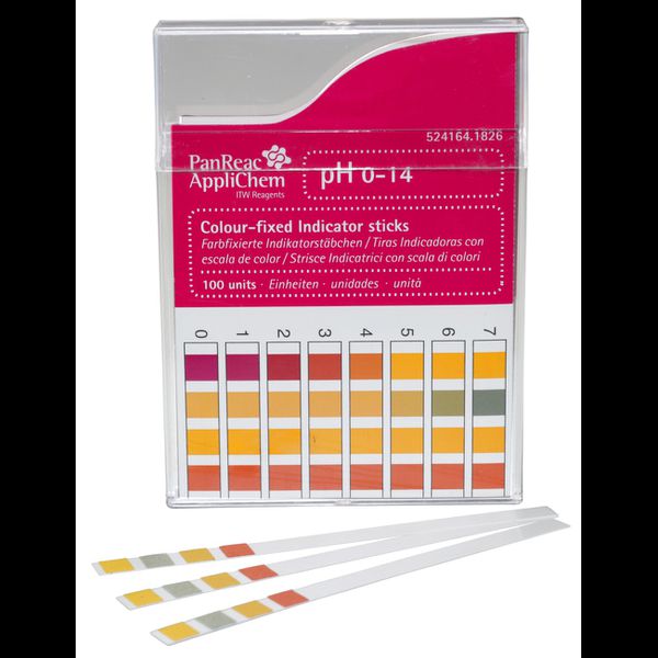 1095350001 - PH indicator strips PH0-14, 100 Tests | analytics-shop.com
