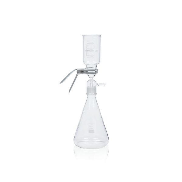 419380 47 mm vacuum filtration unit, clear, Boro, with 1 l suction ...