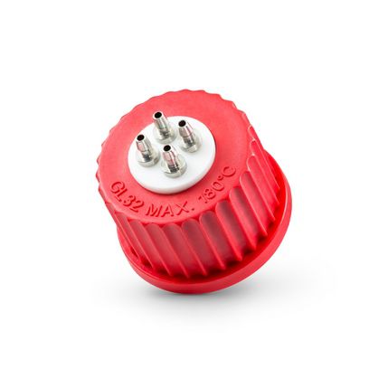 292621903 - DURAN® Connection Cap System GL 32 with red PBT screw cap ...