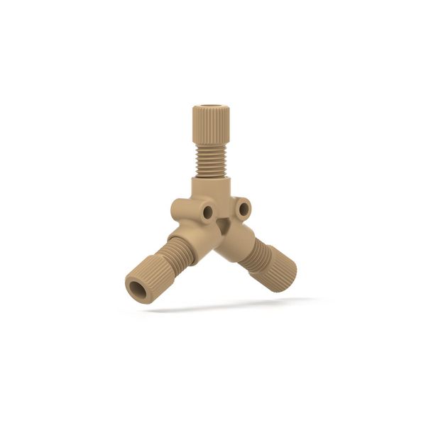 P-515 - Y Assembly PEEK 5/16-24, thru hole 0.125in (3.2mm), 1pc/PAK ...