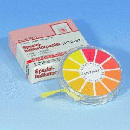 90211 - Special indicator paper pH 7,2...9,7 with color scale (reel = 5 ...