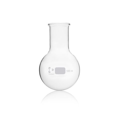 217414408 - Wide neck round bottom flask, glass, 500 ml, beaded rim ...