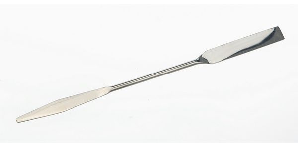 3175 - Double spatula 18/10 steel, tappered, LxW=160x9mm | Analytics-Shop