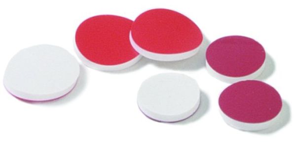 SU860136 - PK 1000, SEPTA 8MM, SILICONE/RED PTFE | Analytics-Shop