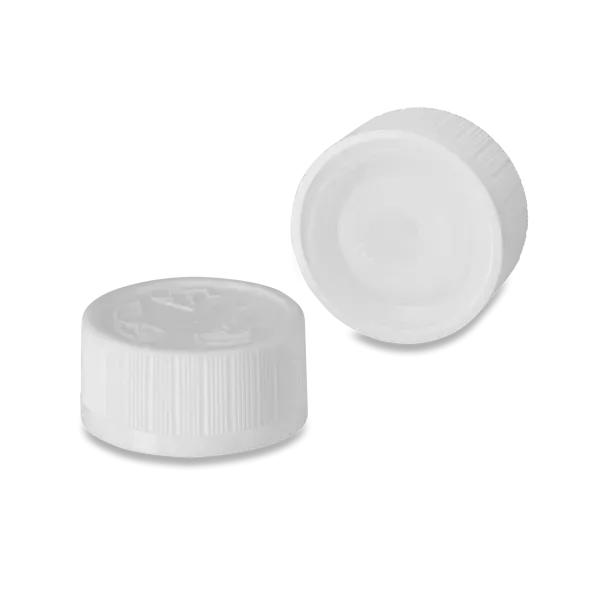 8-2205-28-W - Push+turn closure, HDPE white, ND 28, with spray insert ...