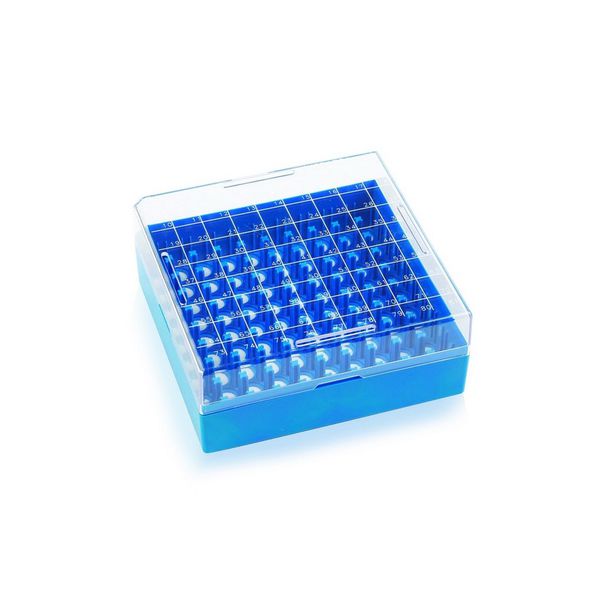 W651703-B KeepIT-81 blue Freezing Box, Plastic, for 81 cryogenic vials ...