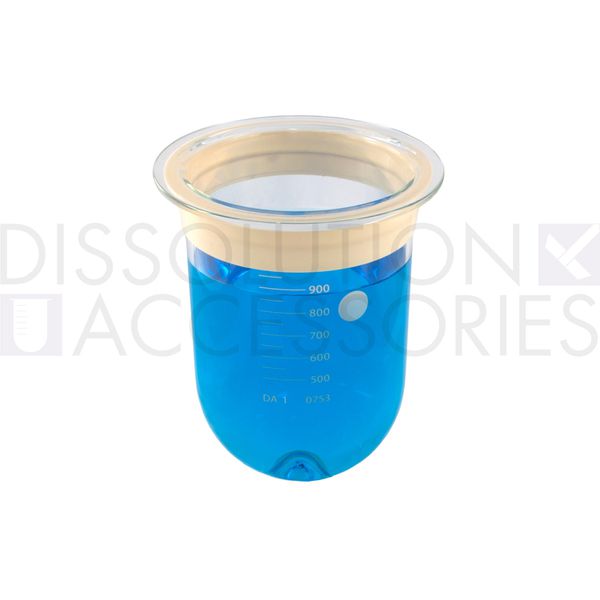 PSGLA9CRPK-DK - Vessel 1 L, Clear Glass, PEAK w/Centering Ring - Distek ...