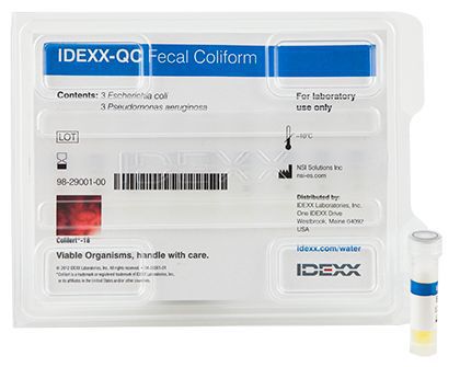 98-29001-01 - IDEXX-QC Fecal Coliform (3 - E. coli, 3 - P. aeruginosa ...