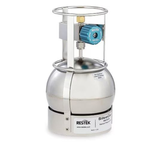 27298 - Air Sampling Canister SilcoCan, 1 L, with 2-Port RAVE+ Valve ...