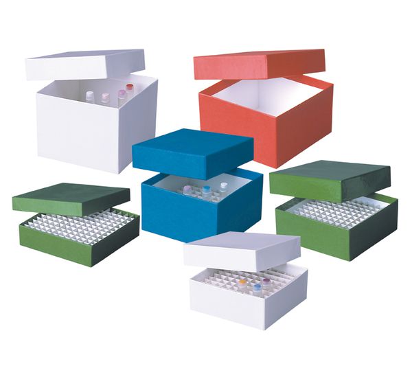 5141501 - ratiolab® Cryo-Boxes, cardboard, standard, white, 136 x 136 x ...