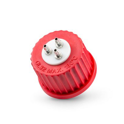 292611902 - DURAN® Connection Cap System GL 32 with red PBT screw cap ...