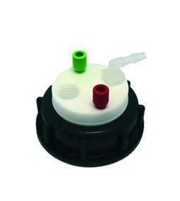 SW60-2-C-1L - Smart Waste Din 60 S60/61 caps, 2 entries 1/8 and 1 ...