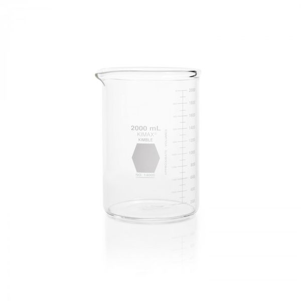 14005-2000 - Heavy Duty Beaker, low Form, white graduated, 2000 ml, 8 ...