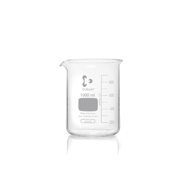 211065408 - Beaker/DURAN, low form, 1000 ml, 10 pcs. | Analytics-Shop