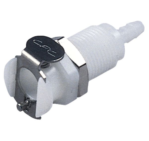 8743-2004 - CPC coupling PP, female, w/ valve, mount., Ø 6,4mm ...