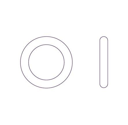 ORING-55708027 - Black Viton O-Ring for Distek Vessel Cover Center Cap ...