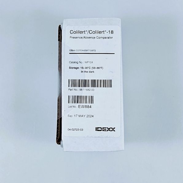 98-11682-00 - IDEXX vessel filled with 100ml Colilert/Colilert-18 ...