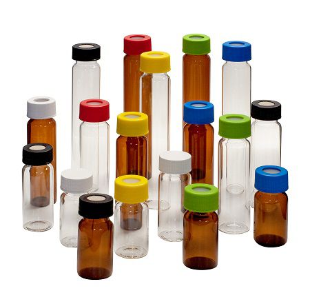 9A-105-2 - Precleaned - 40 ml Amber Vial, 24-414 mm Open Top White ...