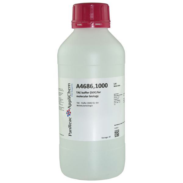 A4686,1000 - TAE buffer (50X) Molecular biology grade,1 L | Analytics-Shop