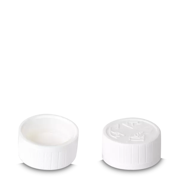 8-2201-28-W - Push+turn closure, PP white, ND 28, with foam insert and ...