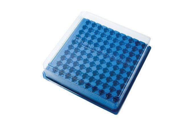 T-105 - Foam Rack - Holds 105 Vials - Black | analytics-shop.com